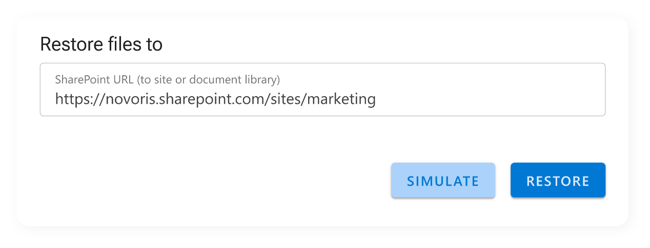 Restore whole sites and libraries with 1 click